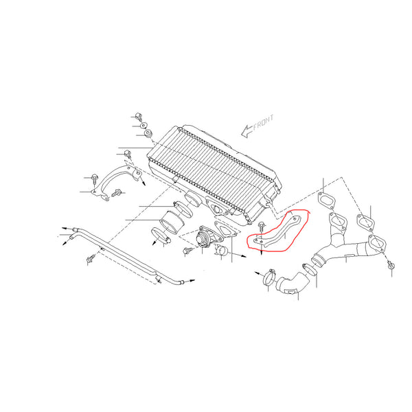 Subaru Intercooler Bracket Left Side 2008-2021 WRX/STI - FastWRX.com