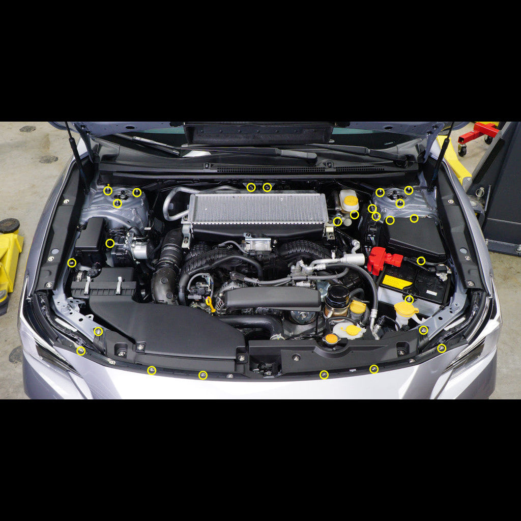 Engine Bay Dress Up Bolt Kit For 2015-7 WRX | Titanium Bolt Kit ...