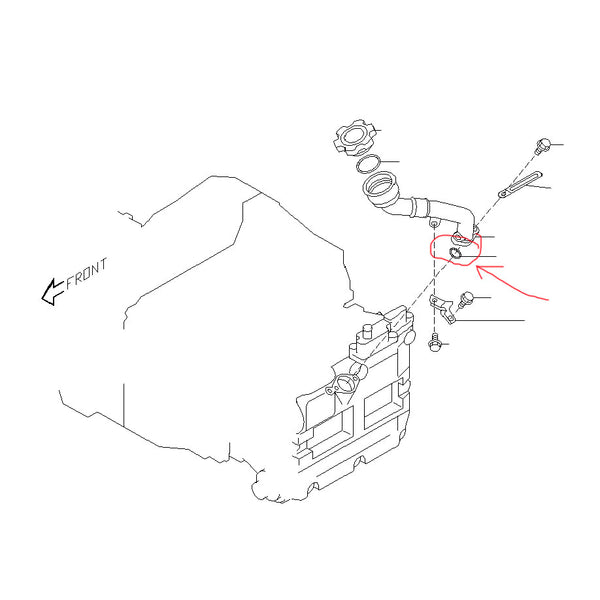 Subaru OEM Oil Fill Tube O-Ring EJ - FastWRX.com