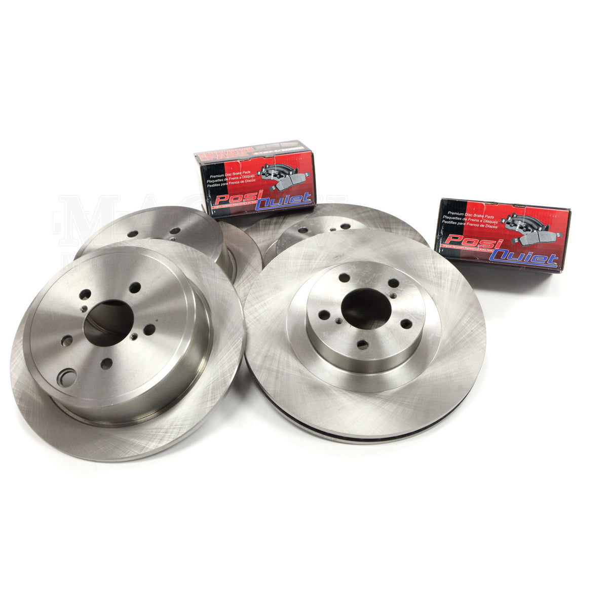 Brake Pad/Premium Rotor Kit Front/Rear Basic 2005-2007 STI - FastWRX.com