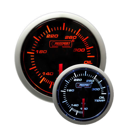 Prosport Performance Series Oil Temp Gauge - 52mm - FastWRX.com
