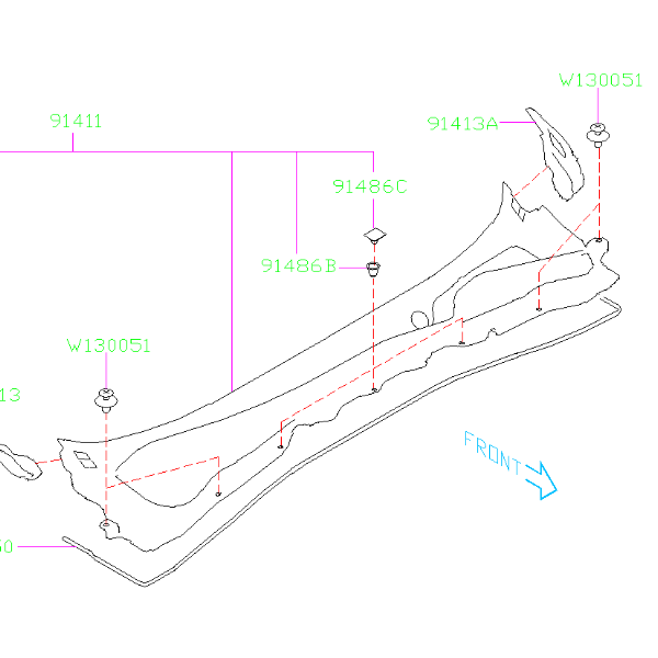 Subaru Inner Cowl Panel Clips 2008-2021 WRX/STI - FastWRX.com