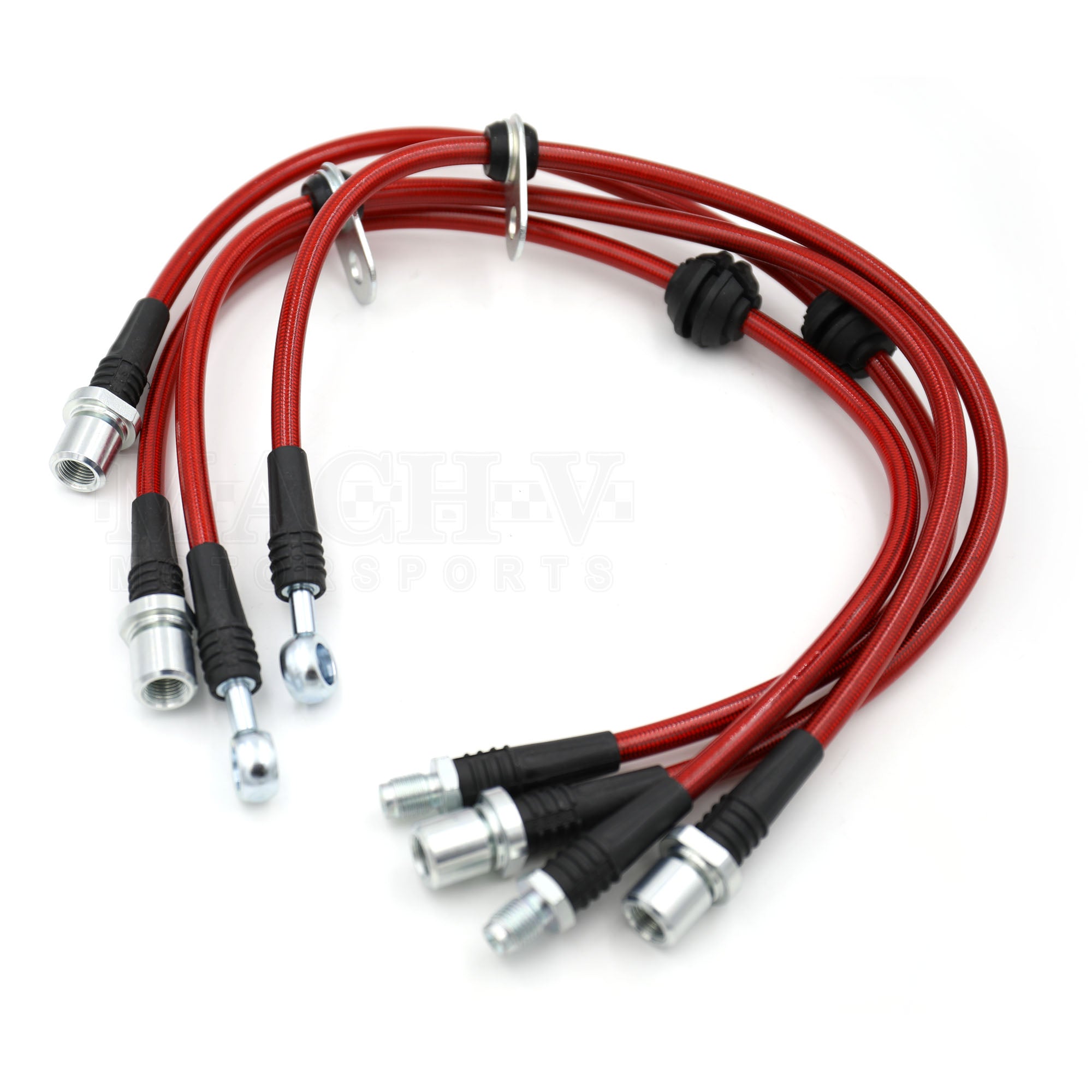Mach V Stainless Steel Braided Brake Lines 1997-2008 Forester - FastWRX.com