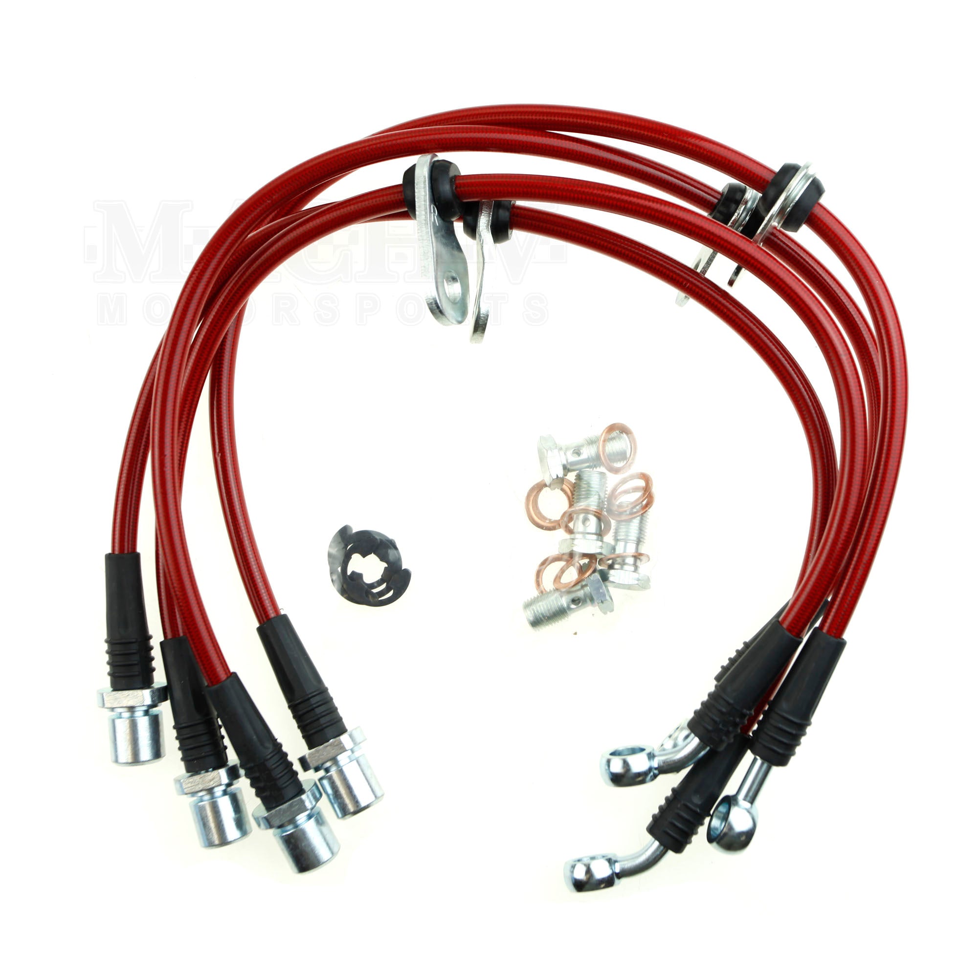 Mach V Stainless Steel Braided Brake Lines 2008-2014 WRX - FastWRX.com