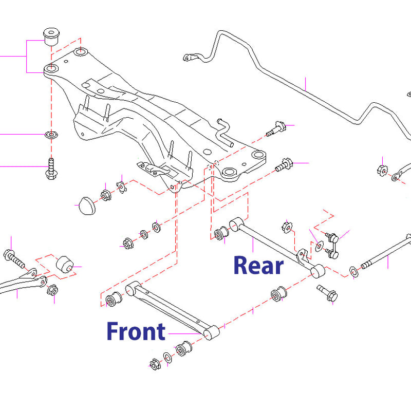 Subaru OEM Lateral Links 2004-2007 STI - FastWRX.com
